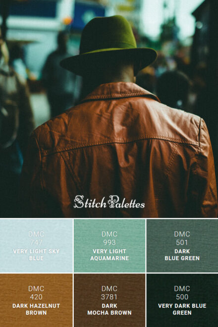 Lights On Leather - Embroidery Color Palette (With Thread Codes)