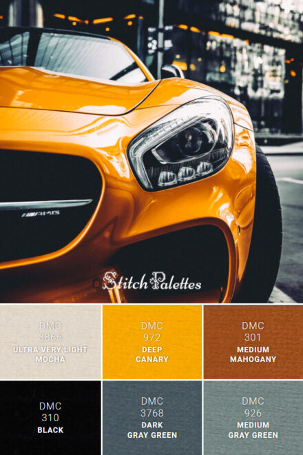 Urban Toys - Embroidery Color Palette (With Thread Codes)