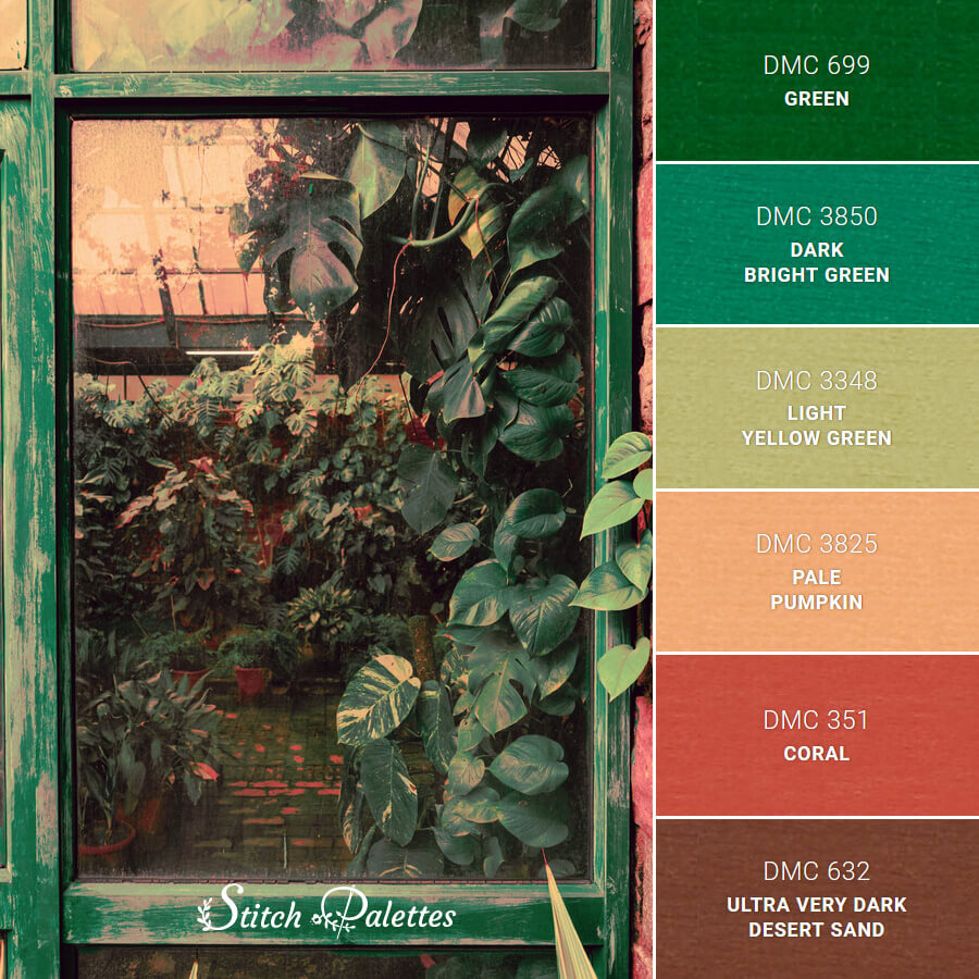 Greenhouse Color Schemes Botanical Garden Greenhouse Stock
