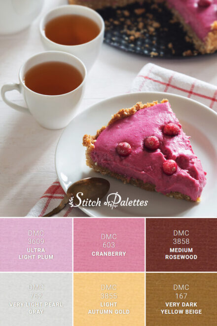 Afternoon Dessert - Embroidery Color Palette (With Thread Codes)