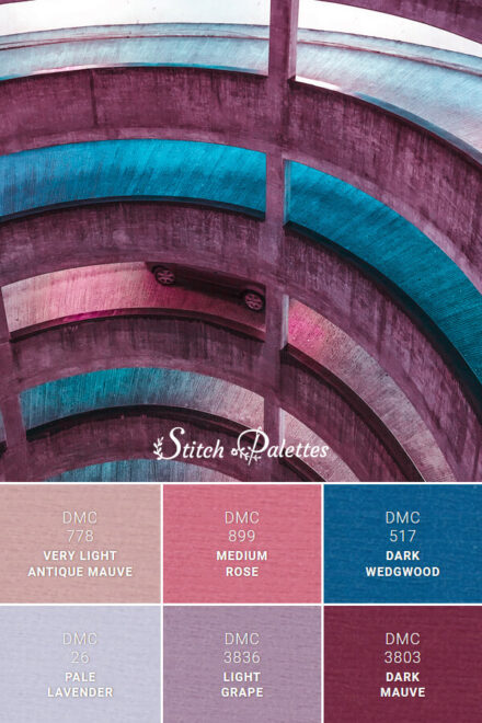 Antique Archway - Embroidery Color Palette (With Thread Codes)