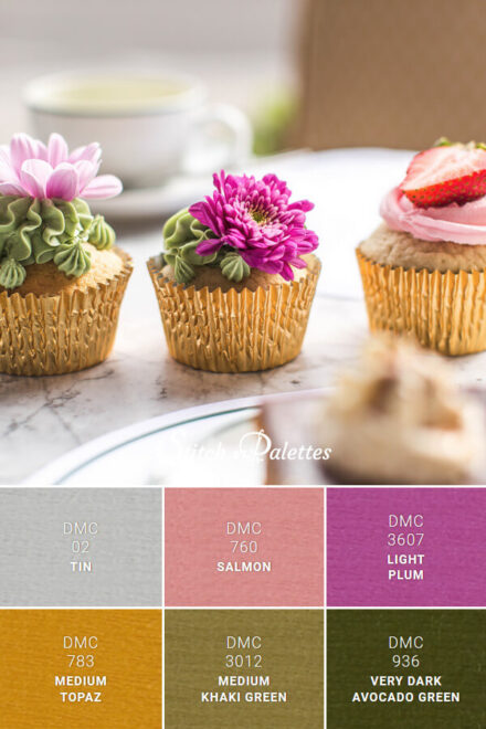 Muffin Elegance - Embroidery Color Palette (With Thread Codes)