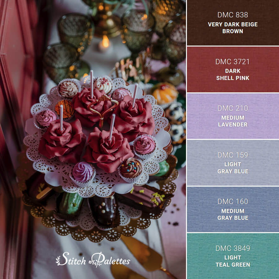 A Wedding Wonder - Embroidery Color Palette (With Thread Codes)