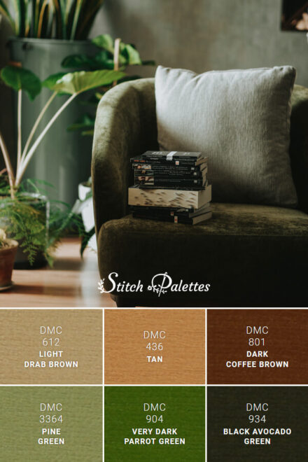 Serenity Sofa - Embroidery Color Palette (With Thread Codes)