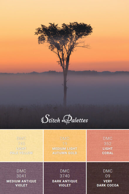 Cherokee Marsh - Embroidery Color Palette (With Thread Codes)