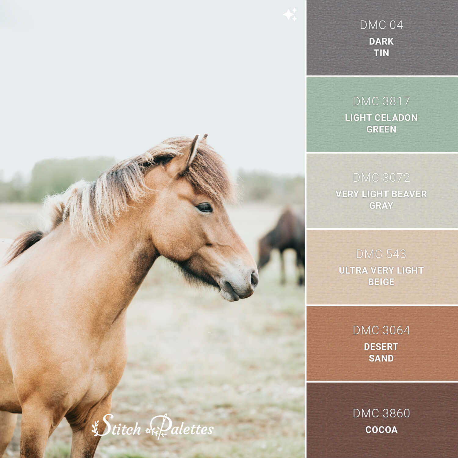 Where The Light Lingers - Embroidery Color Palette (With Thread Codes)