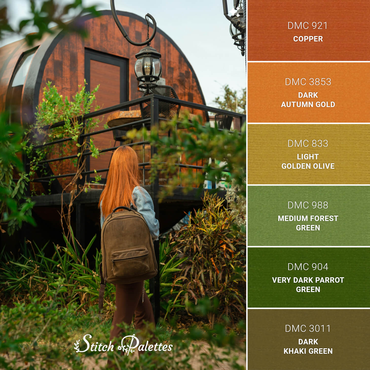 Nature's Nook - Embroidery Color Palette (With Thread Codes)