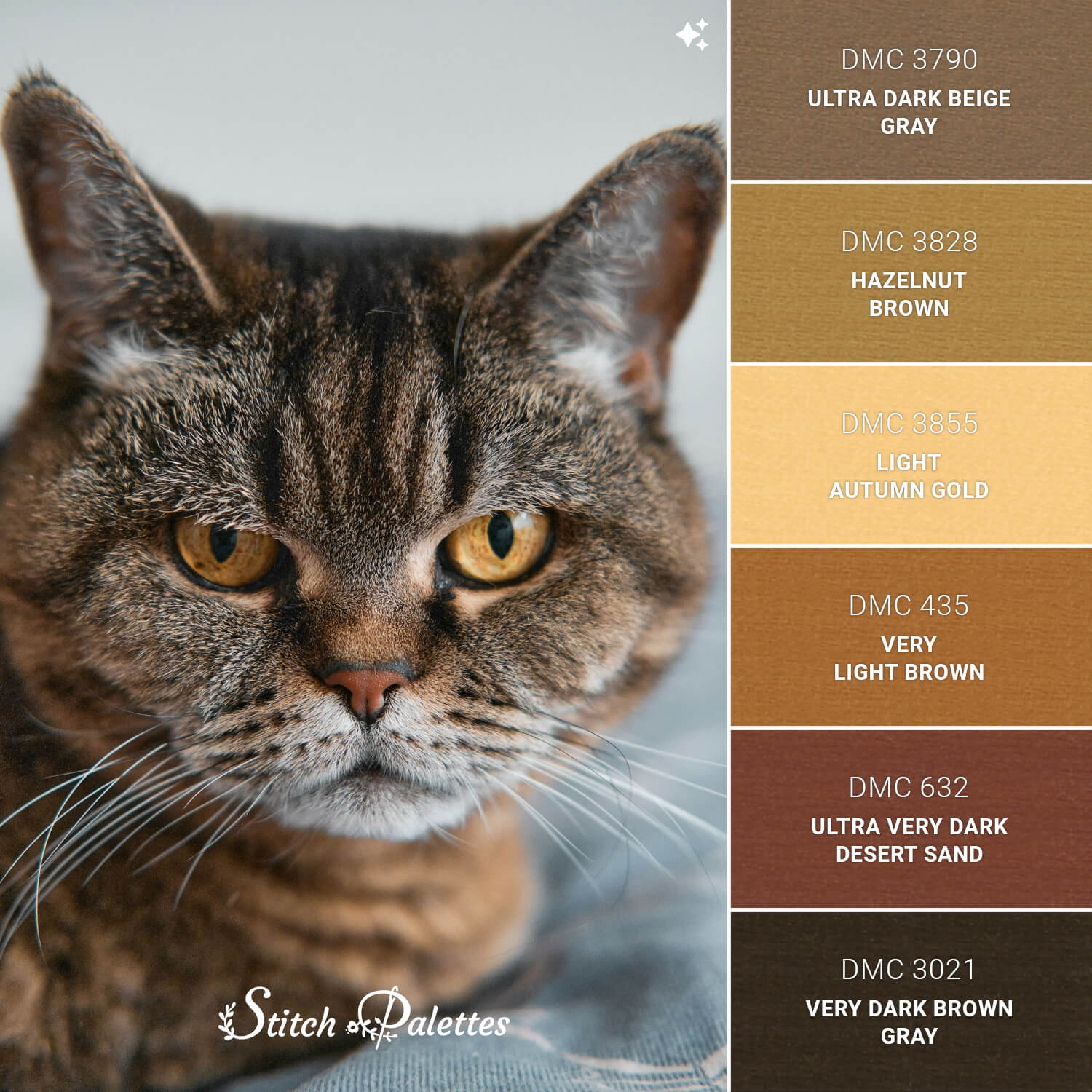 Judgement Day - Embroidery Color Palette (With Thread Codes)