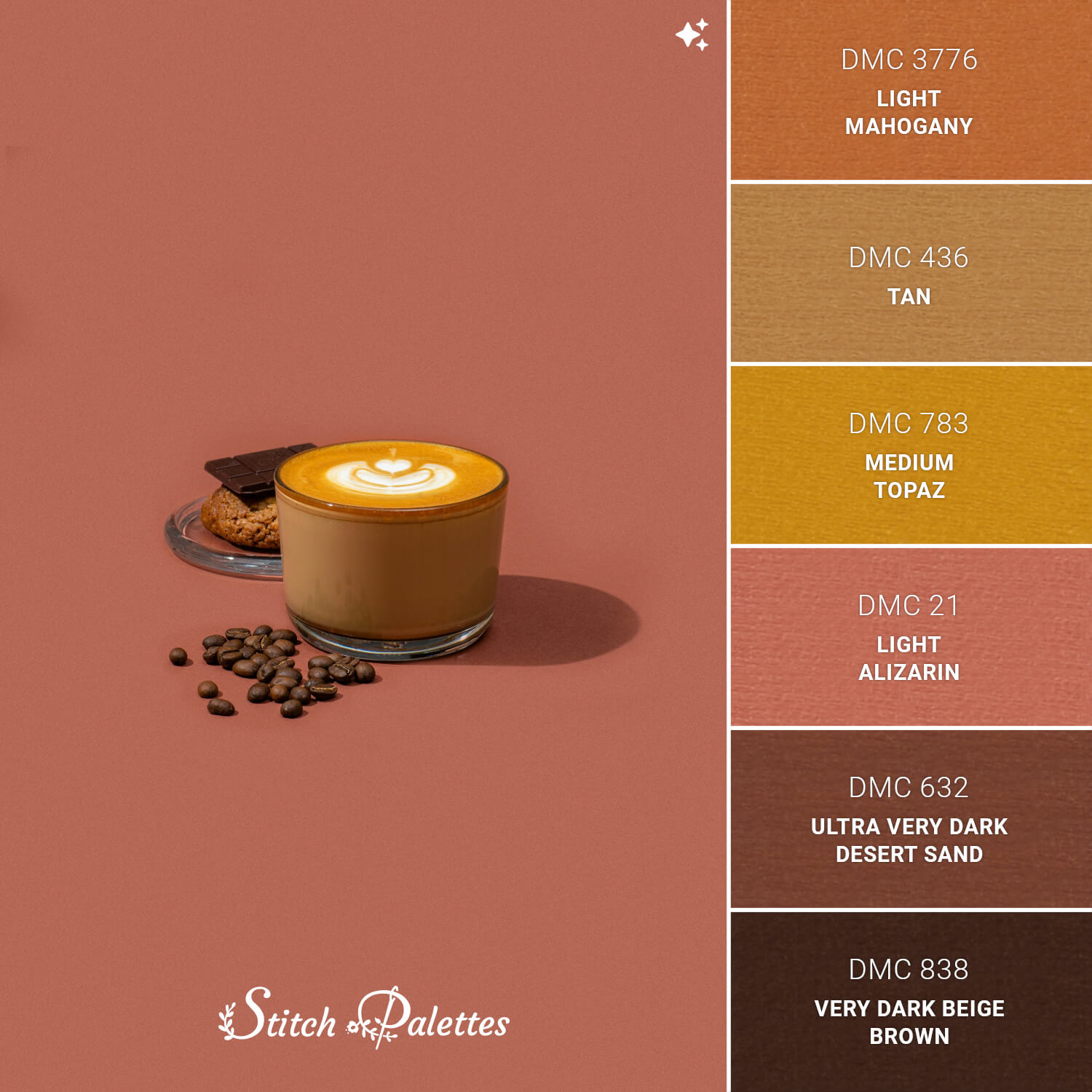 Morning Treat - Embroidery Color Palette (With Thread Codes)