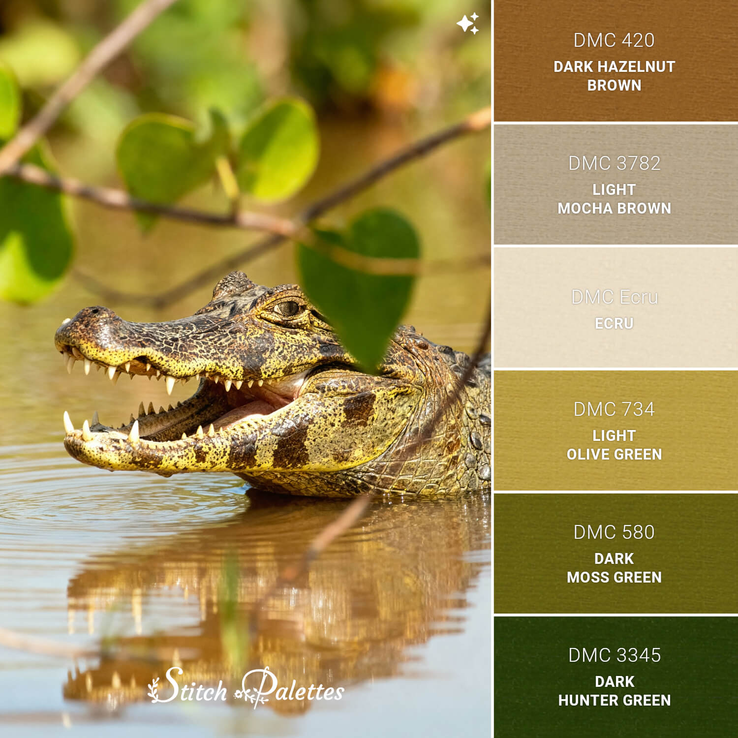 Dangerous Waters - Embroidery Color Palette (With Thread Codes)