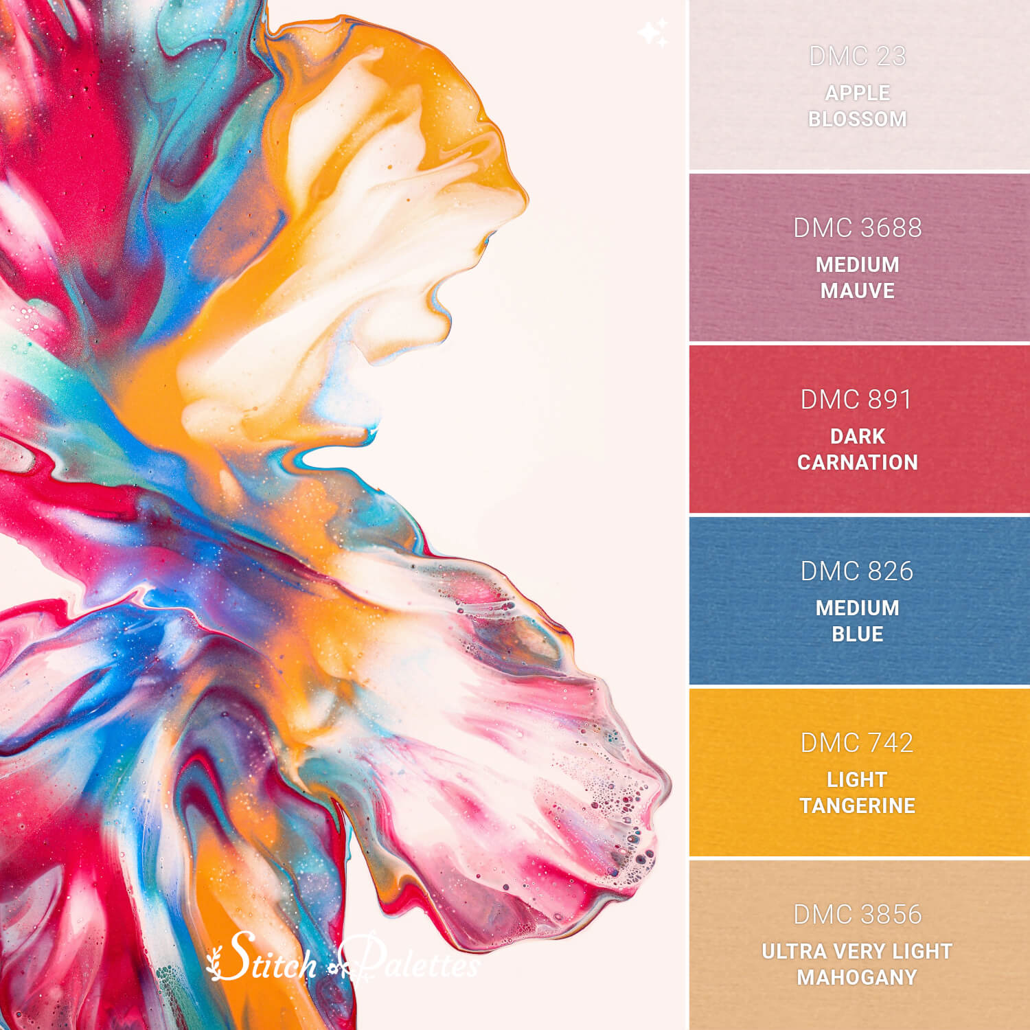 Color Blast - Embroidery Color Palette (With Thread Codes)